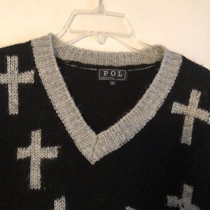 POL | Sweaters | Pol Sweater With Crosses | Poshmark